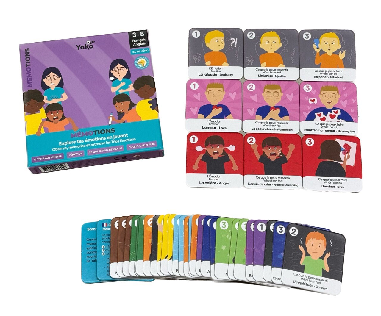 Yako | Mémotions, a Memory Game Based on Emotions for Children - Etsy