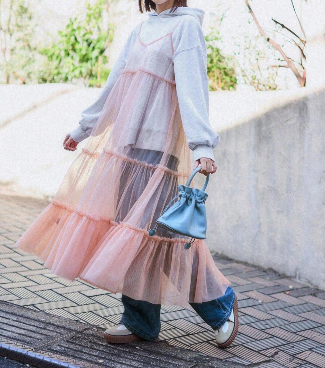 Fluffy Tulle Layer Midi Dress,see Through Dress,sheer Dress,beach Dress ...
