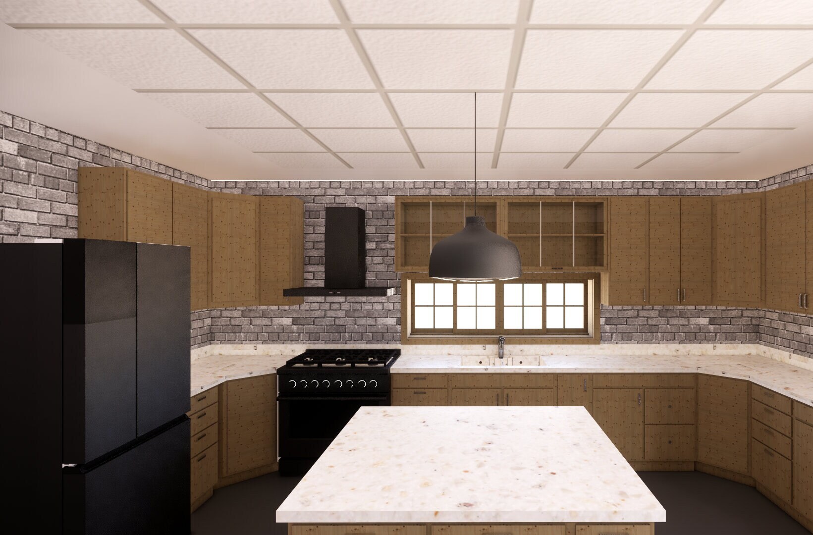Kitchen Interior Design, 3D Kitchen Visualization,3d Rendering and 2D ...