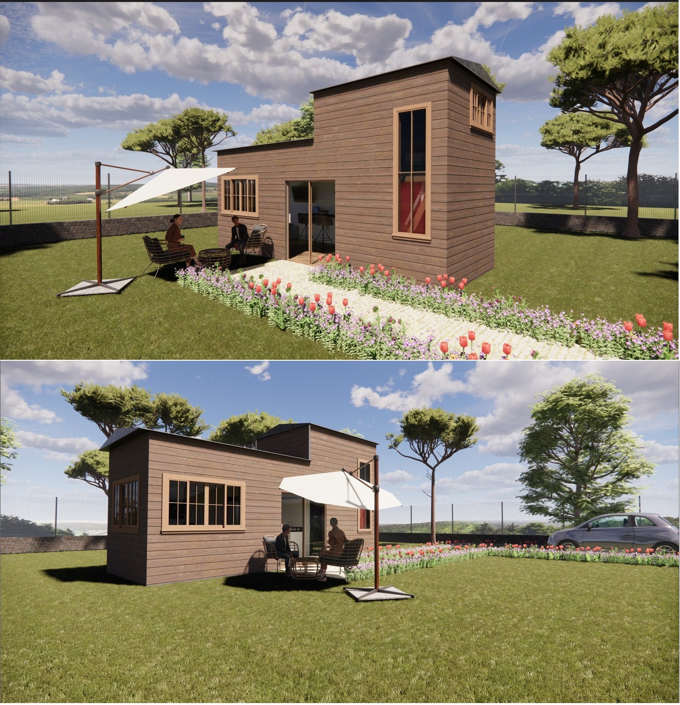 Personalized Cabin House, Tiny House, Garden House Architectural ...