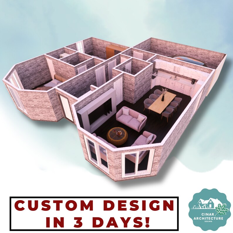 Architectural Plans , Personalized House Plans and 3D Design Rendering, Interior Design ...