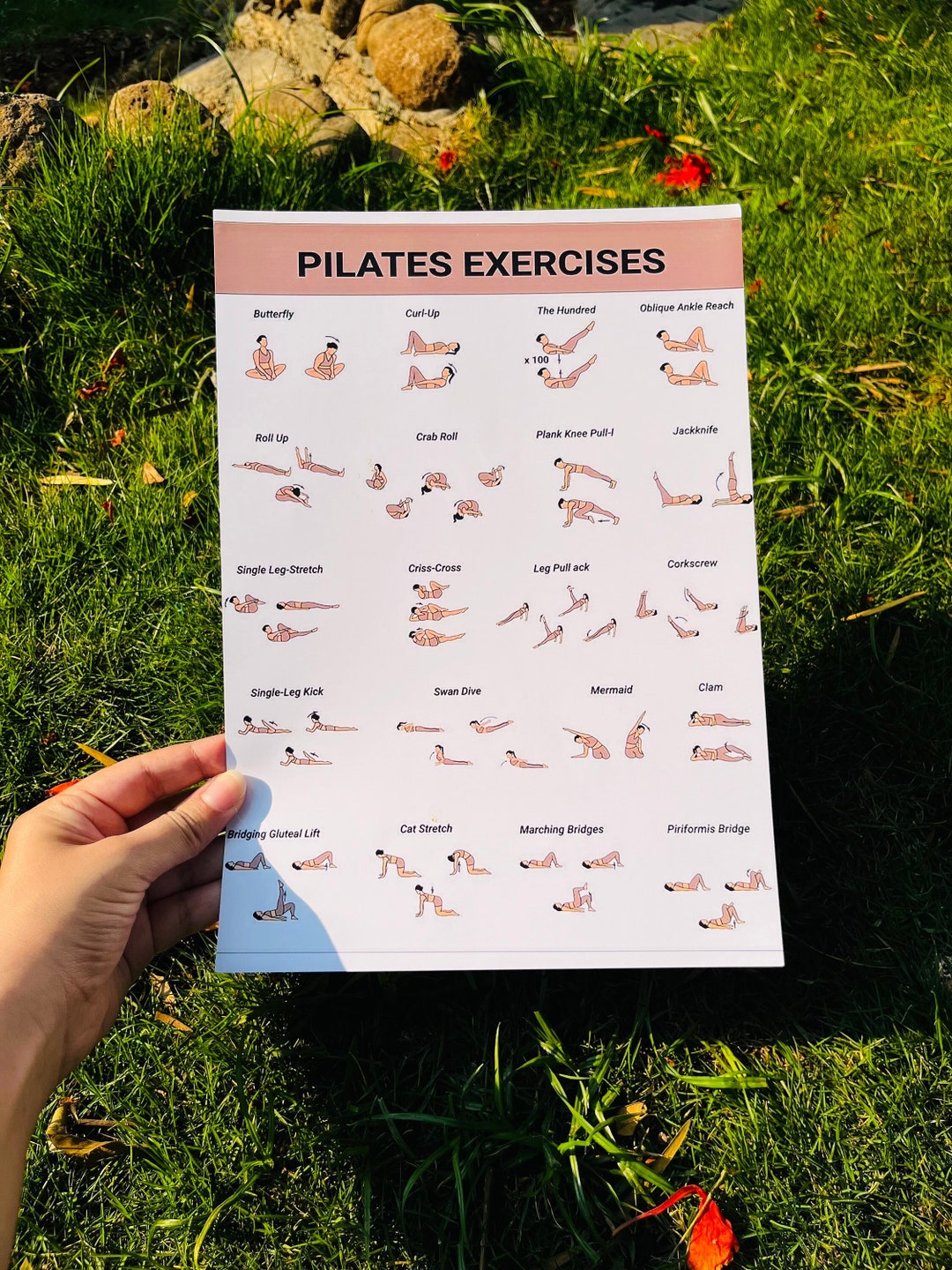 Pilates Poster Digital DOWNLOAD, Pilates Art Downloadable, Pilates ...