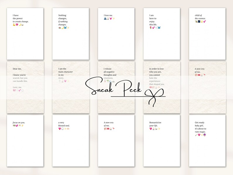 Cute Daily Affirmation Cards, Affirmation Cards Digital Download ...