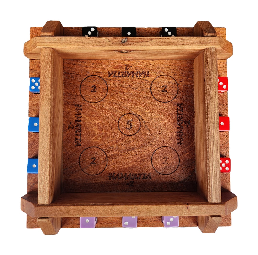 Original Dice Game - Hamartia - Handcrafted Table Top Game - Deluxe ...