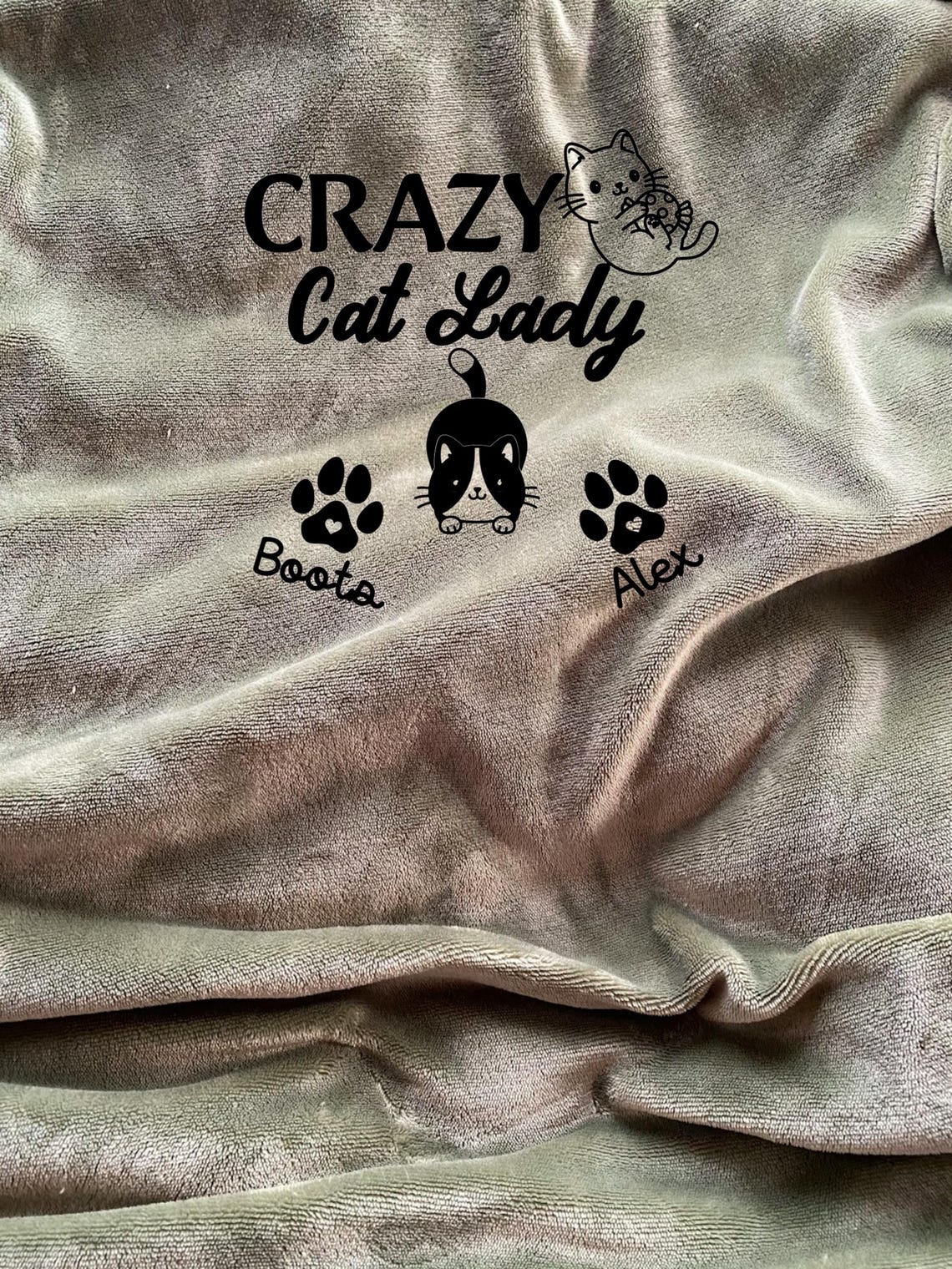 Car Decal Iron-on Customizable Crazy Cat Lady - Etsy