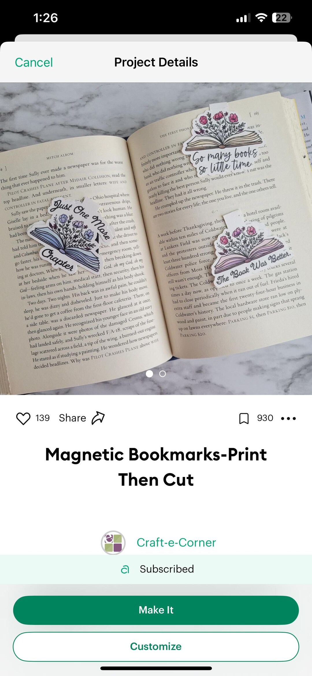 Magneticbookmark, Book Lover Accessories - Etsy