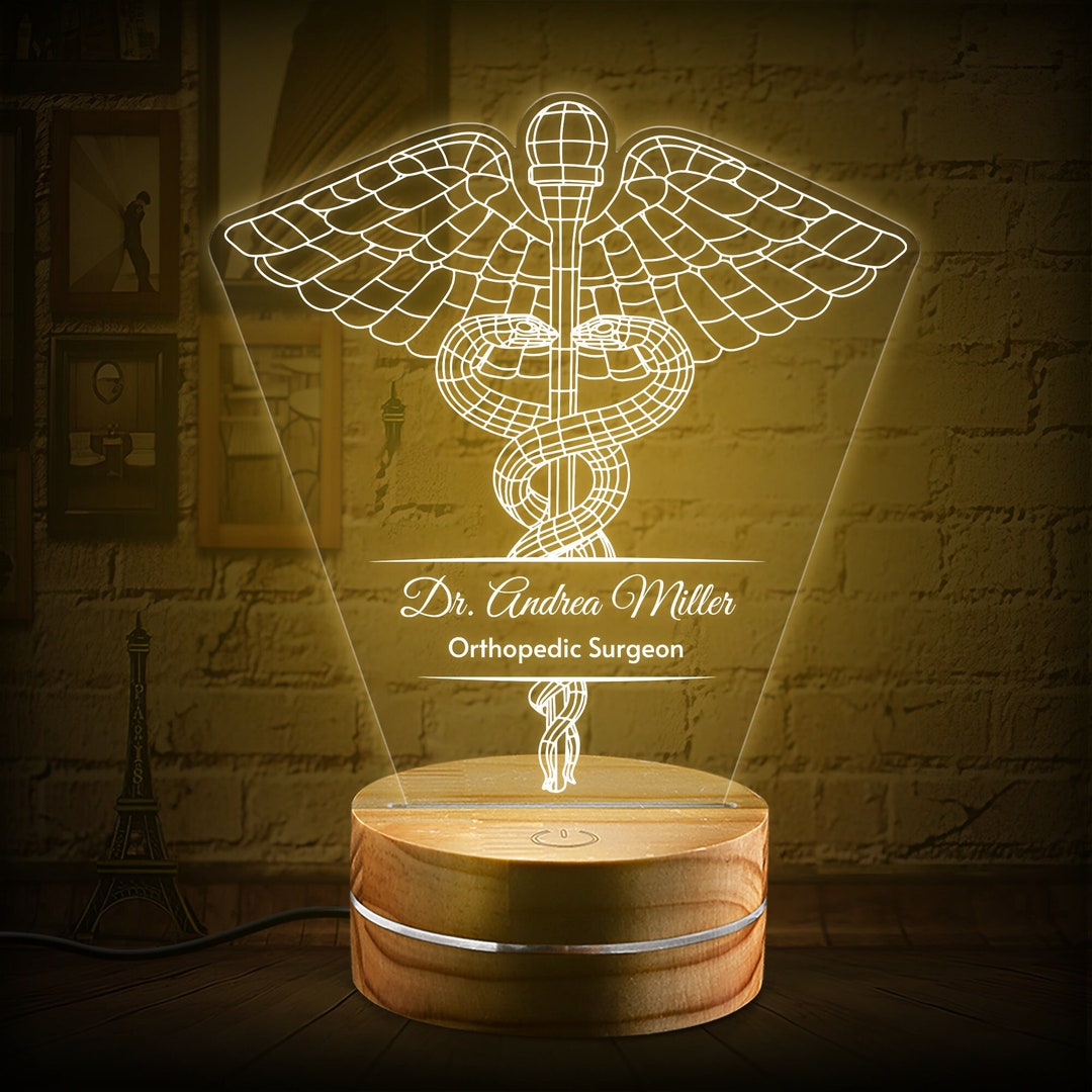 Personalized Doctor Night Light Doctor Gifts Doctor Symbol - Etsy
