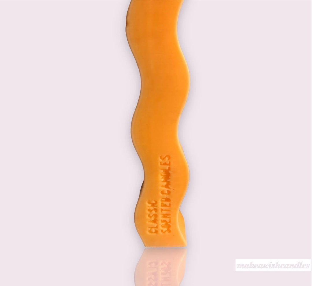 Handmade Wave Pillar Candle With Soy Wax - Etsy