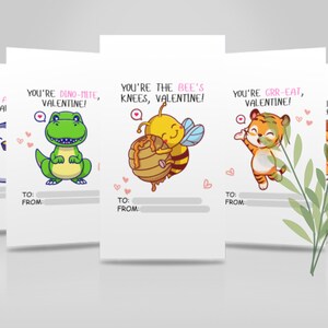 Printable Animal Valentine's Day Cards | Classroom Valentines Day Cards ...