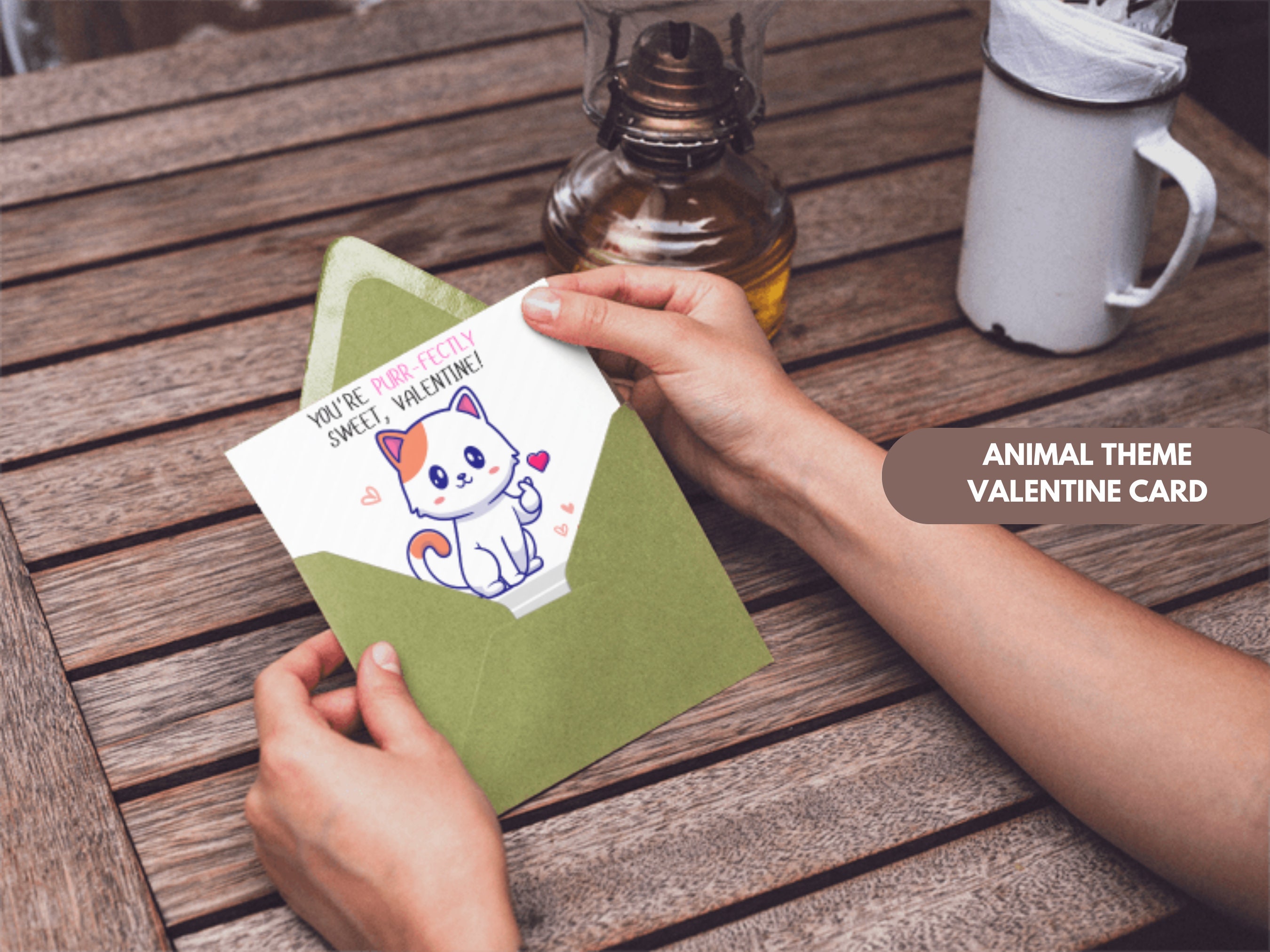 EDITABLE Printable Animal Valentine Cards, Classroom Valentines Day ...