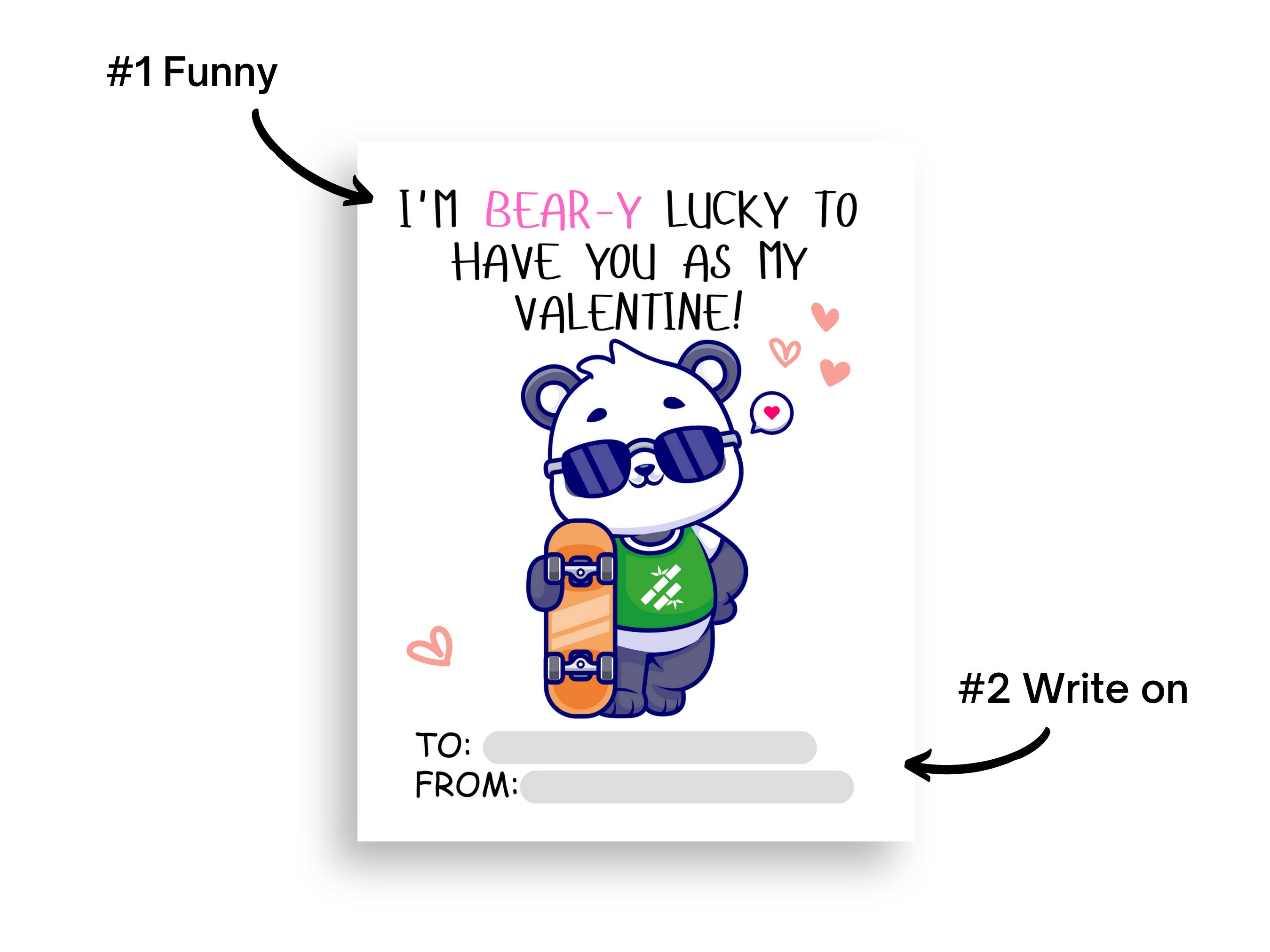 EDITABLE Printable Animal Valentine Cards, Classroom Valentines Day ...