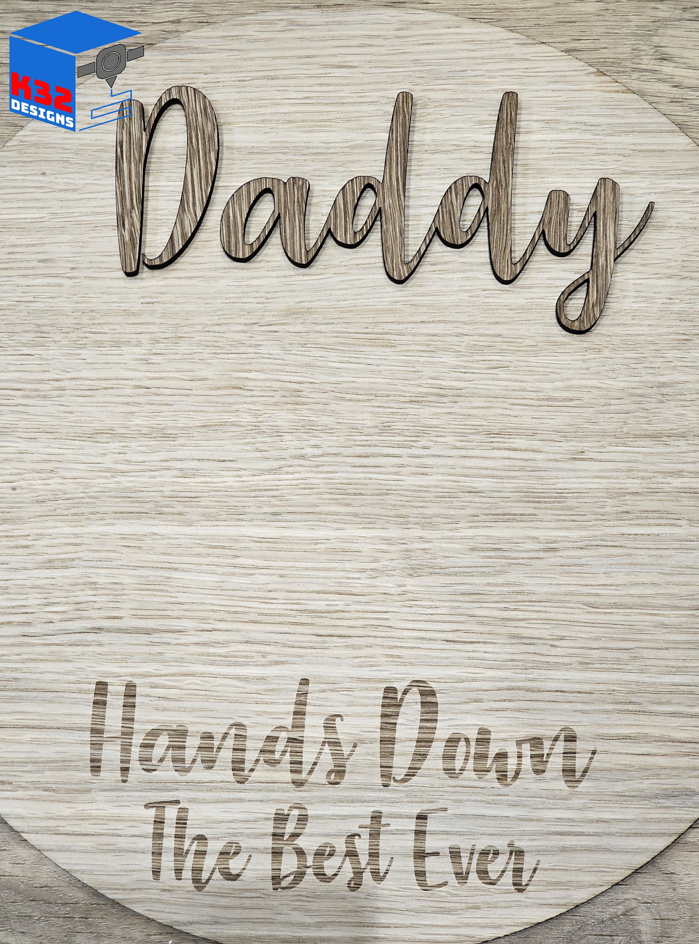Personalised Hand Print Plaque Daddy Memory Keepsake Gift for Dad ...