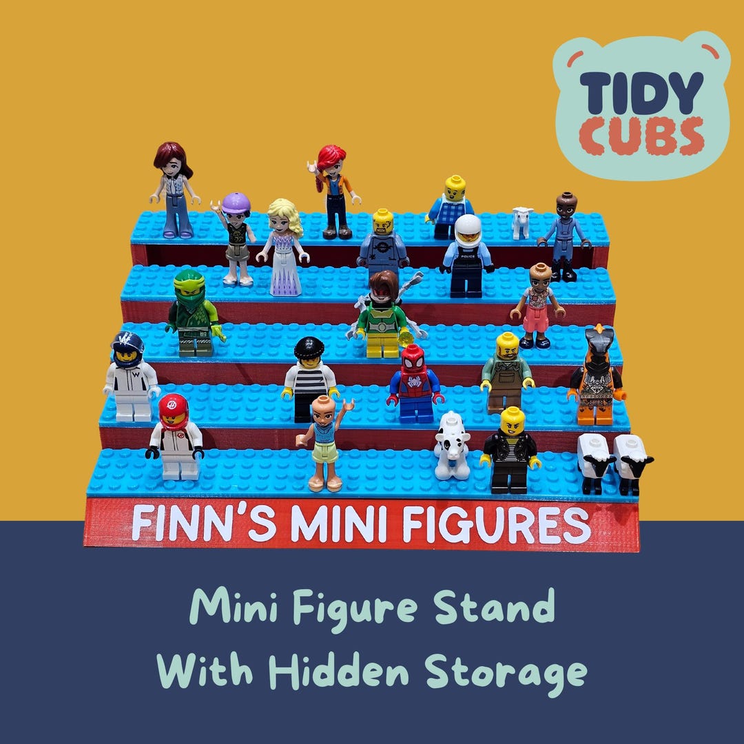 Building Brick Display Stand for Minifigure Collection Showcase With ...