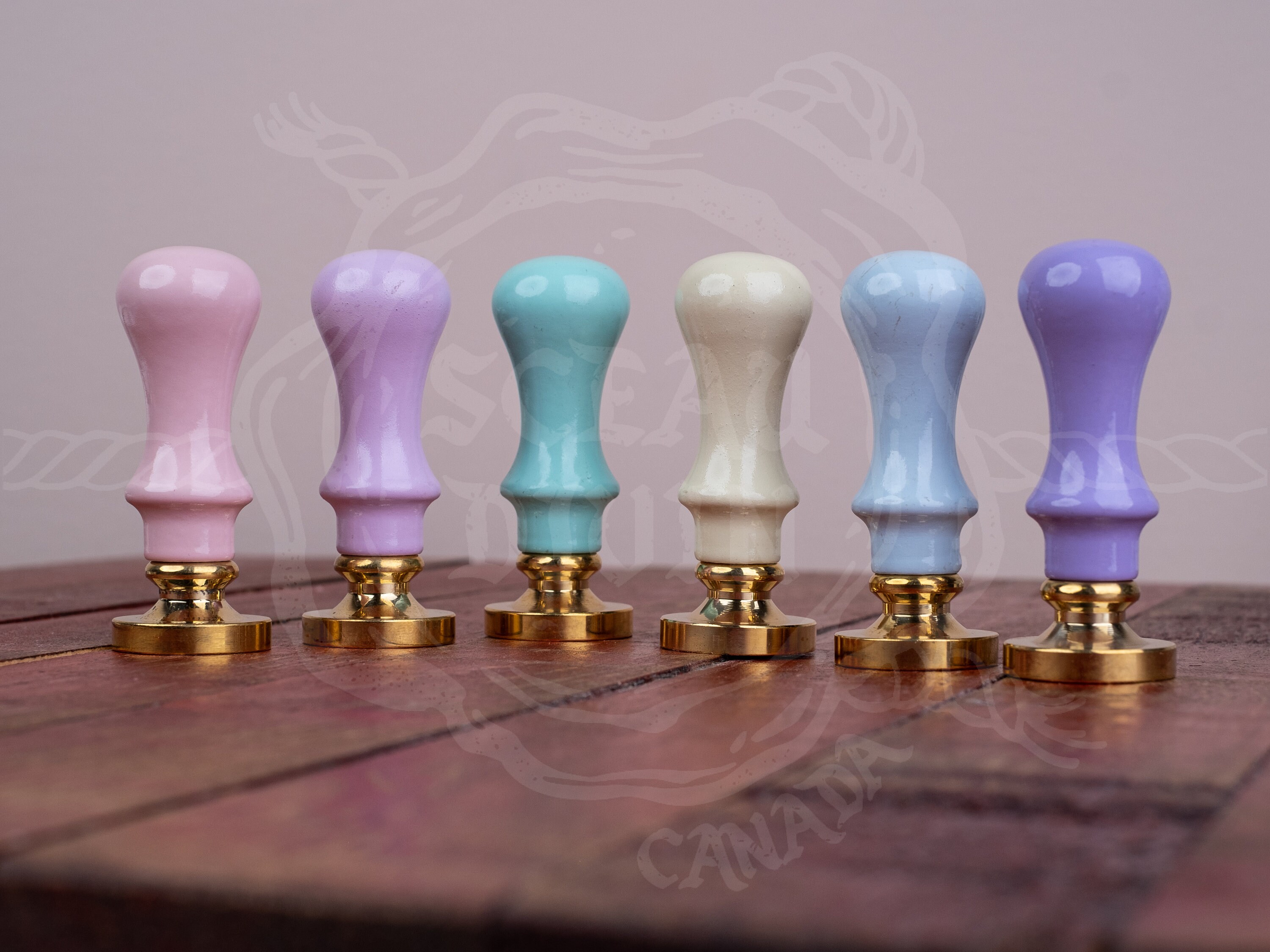 Macaroon Wooden Handle for Wax Seal Stamp • Vintage • Wedding Gift • Wood • Handmade • Wax Melts ...