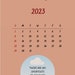 Printable 2023 Calendar With Beutiful Colors and Motivational Quotes to ...