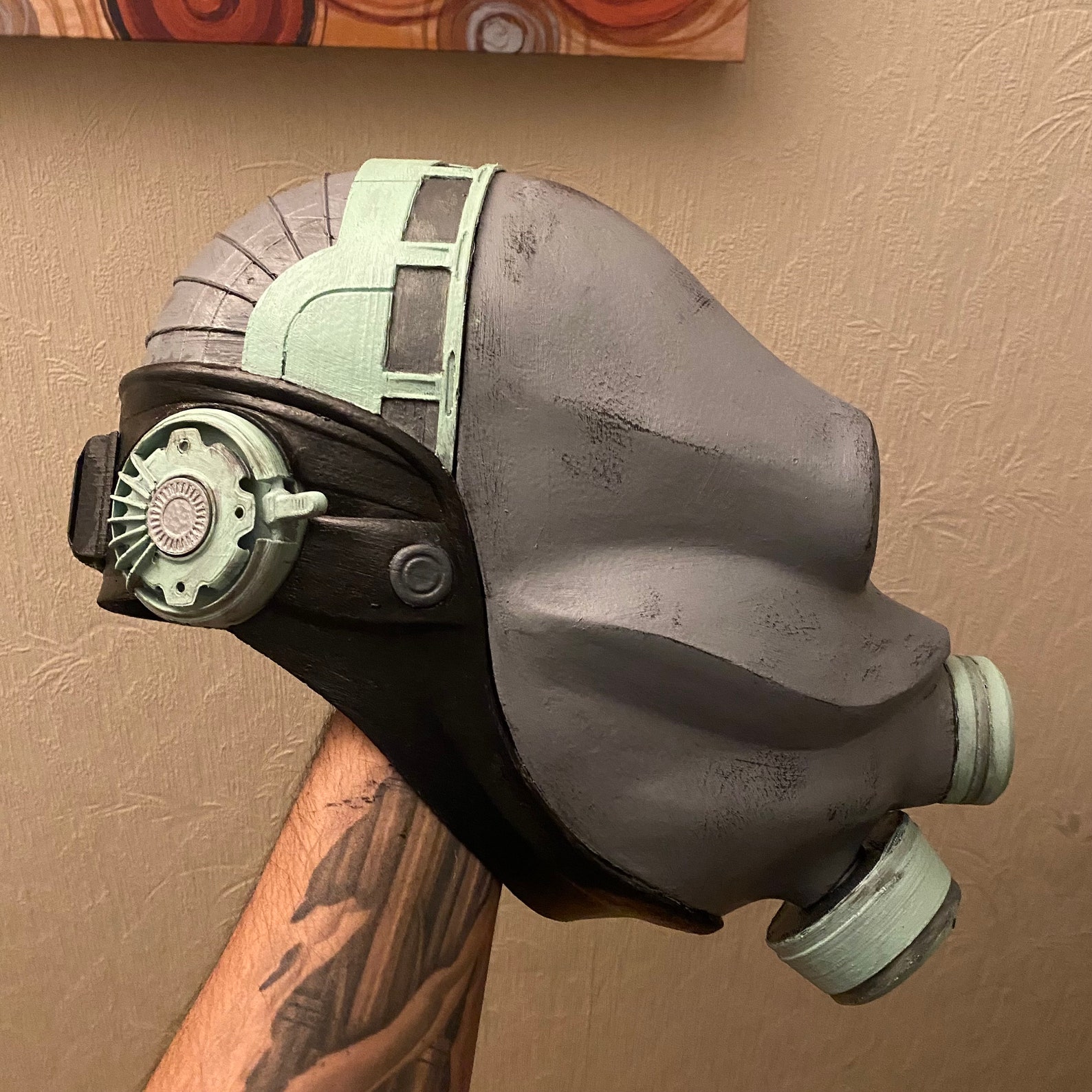 Half-life 2 Inspired Combine Metrocop Helmet 3D Printed 1:1 Scale ...