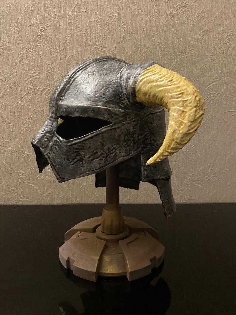 Elder Scrolls 5 Skyrim Dovakhiin Dragonborn Iron Helmet 1:1 3D Printed ...