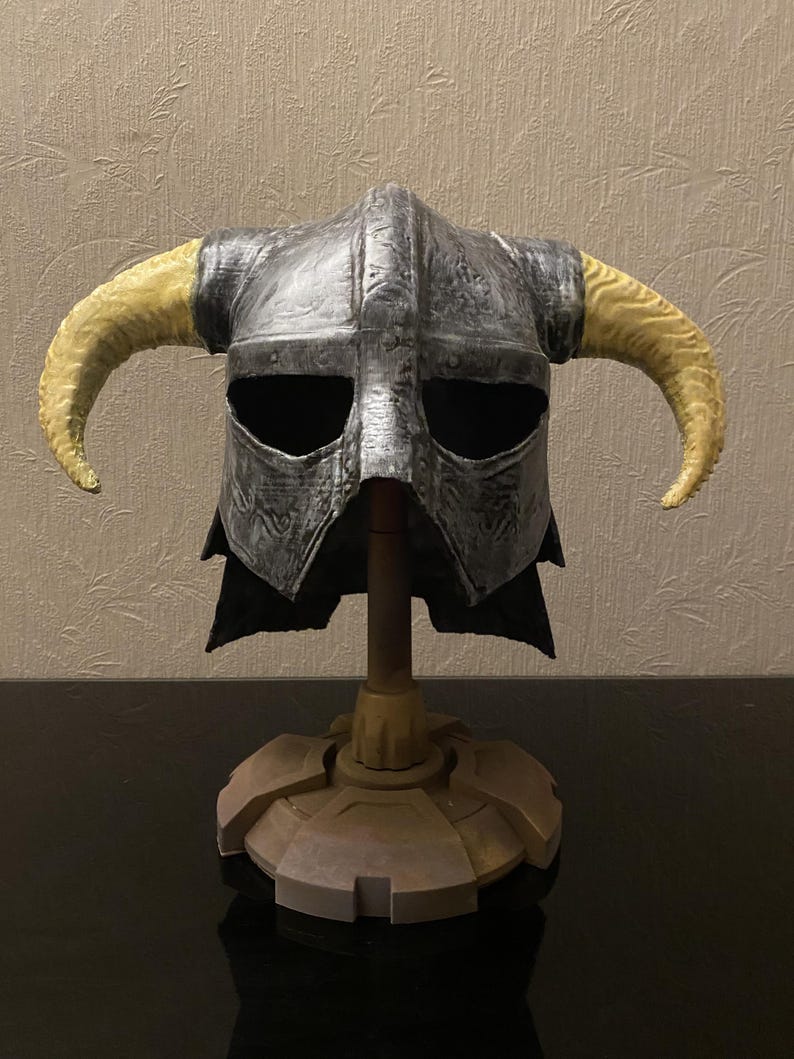 Elder Scrolls 5 Skyrim Dovakhiin Dragonborn Iron Helmet 1:1 3D Printed ...