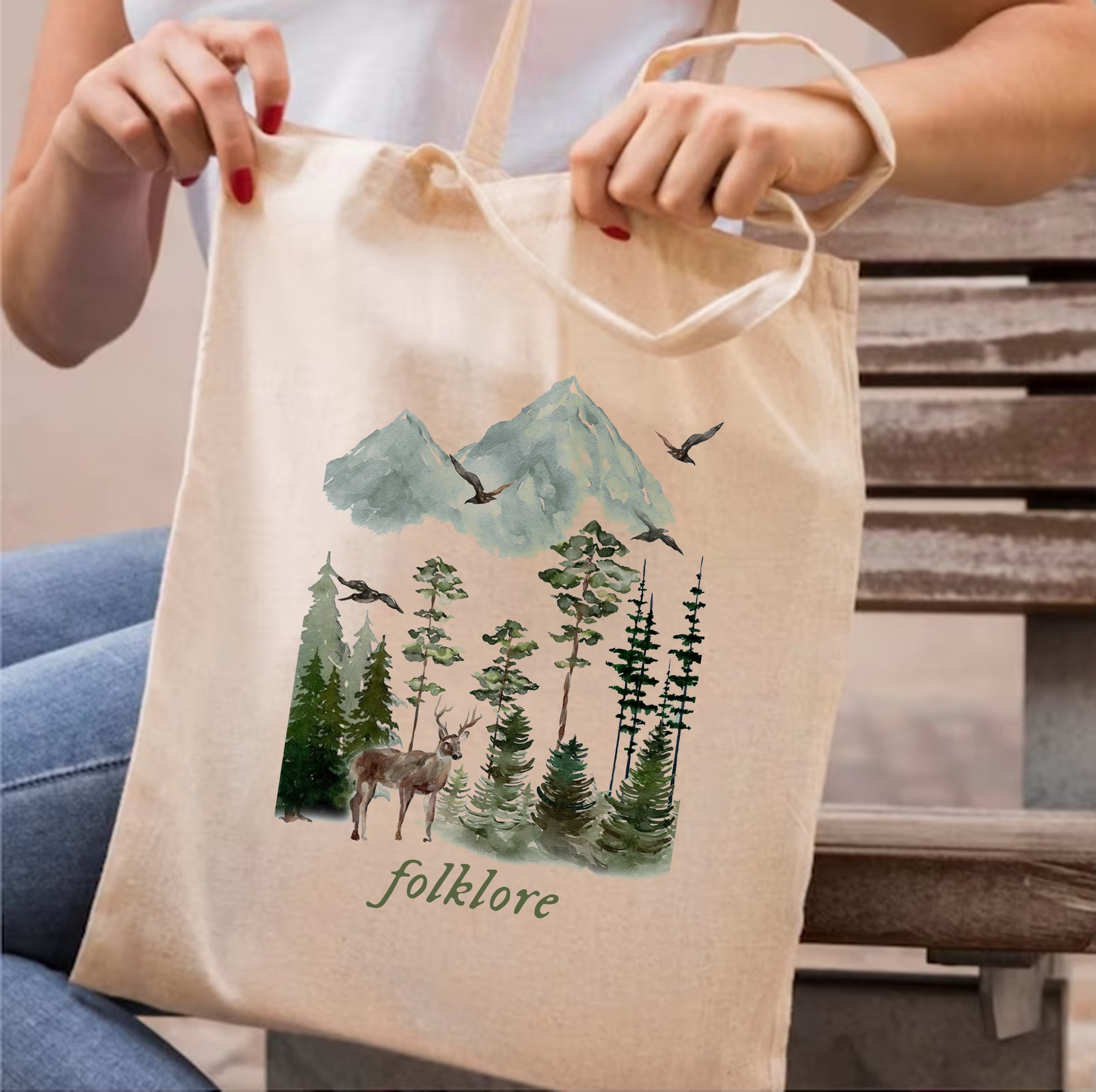 Taylor Folklore Tote Bag,Taylor The Eras Tour Tote Bag sold by DaviZhao ...