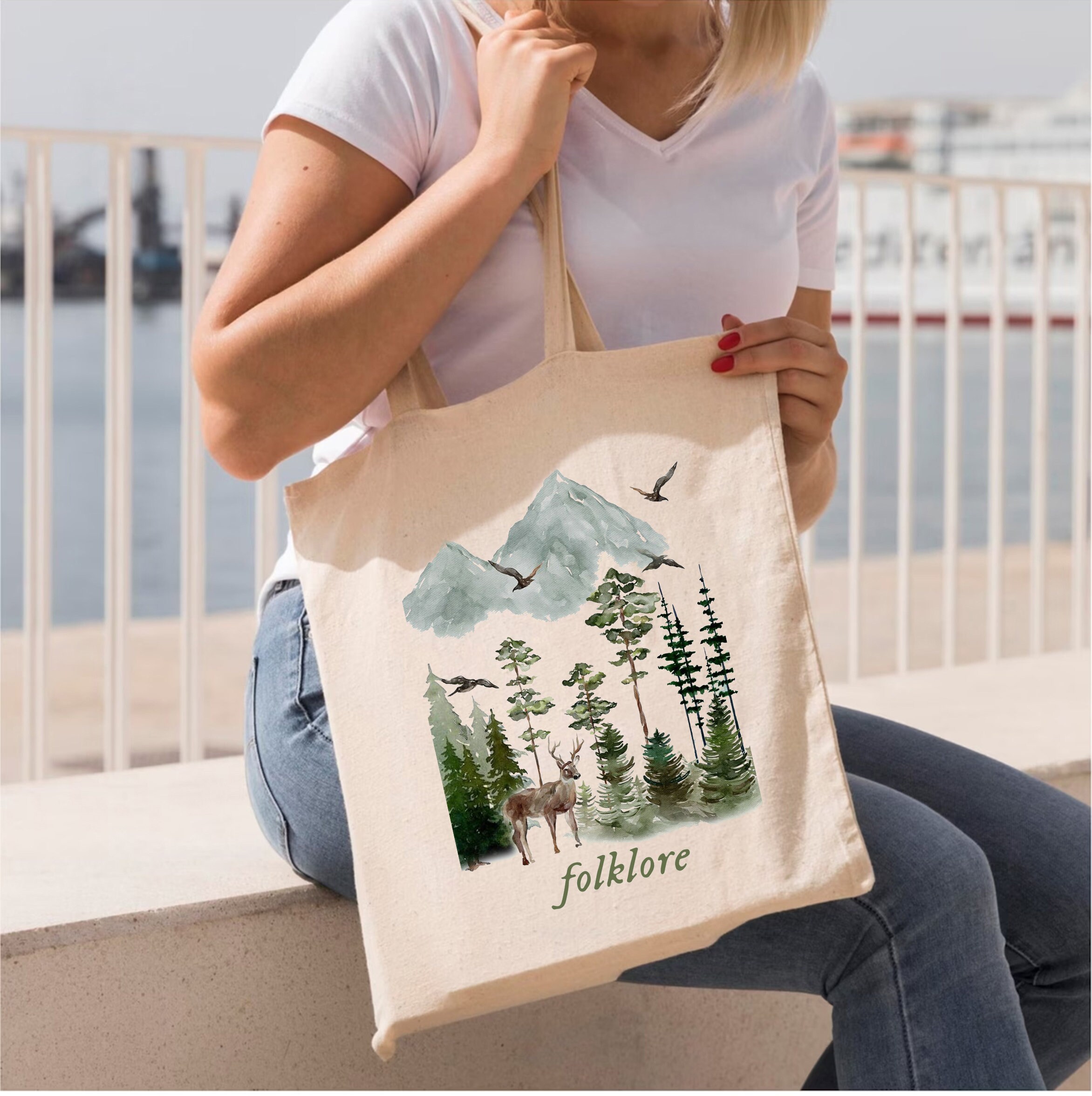 Taylor Folklore Tote Bag,Taylor The Eras Tour Tote Bag sold by DaviZhao ...