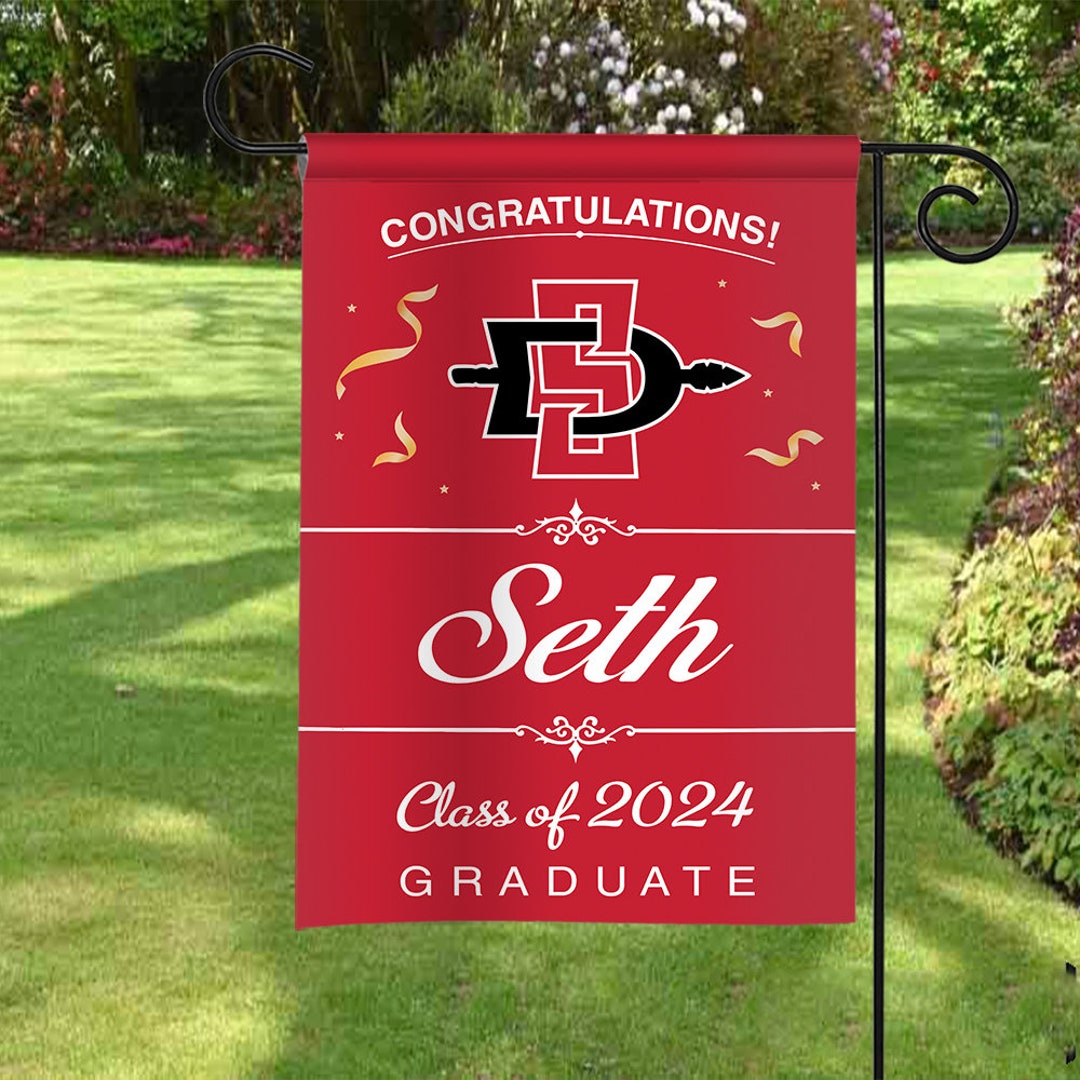 Custom Graduation Flag, Graduate Yard Sign, College Grad Flag, College ...