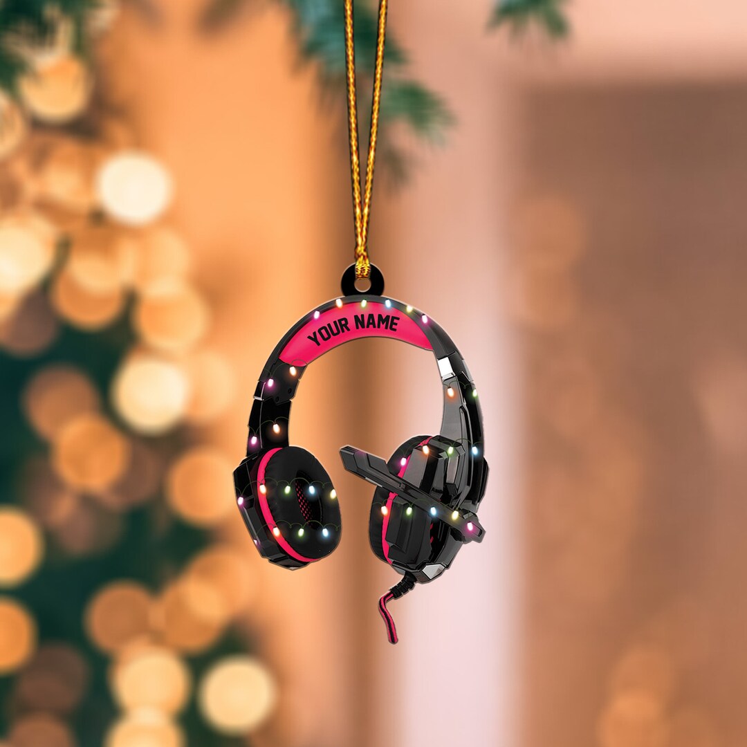 Gaming Headphone Christmas Light Ornament, Christmas Tree Decor, Loved ...
