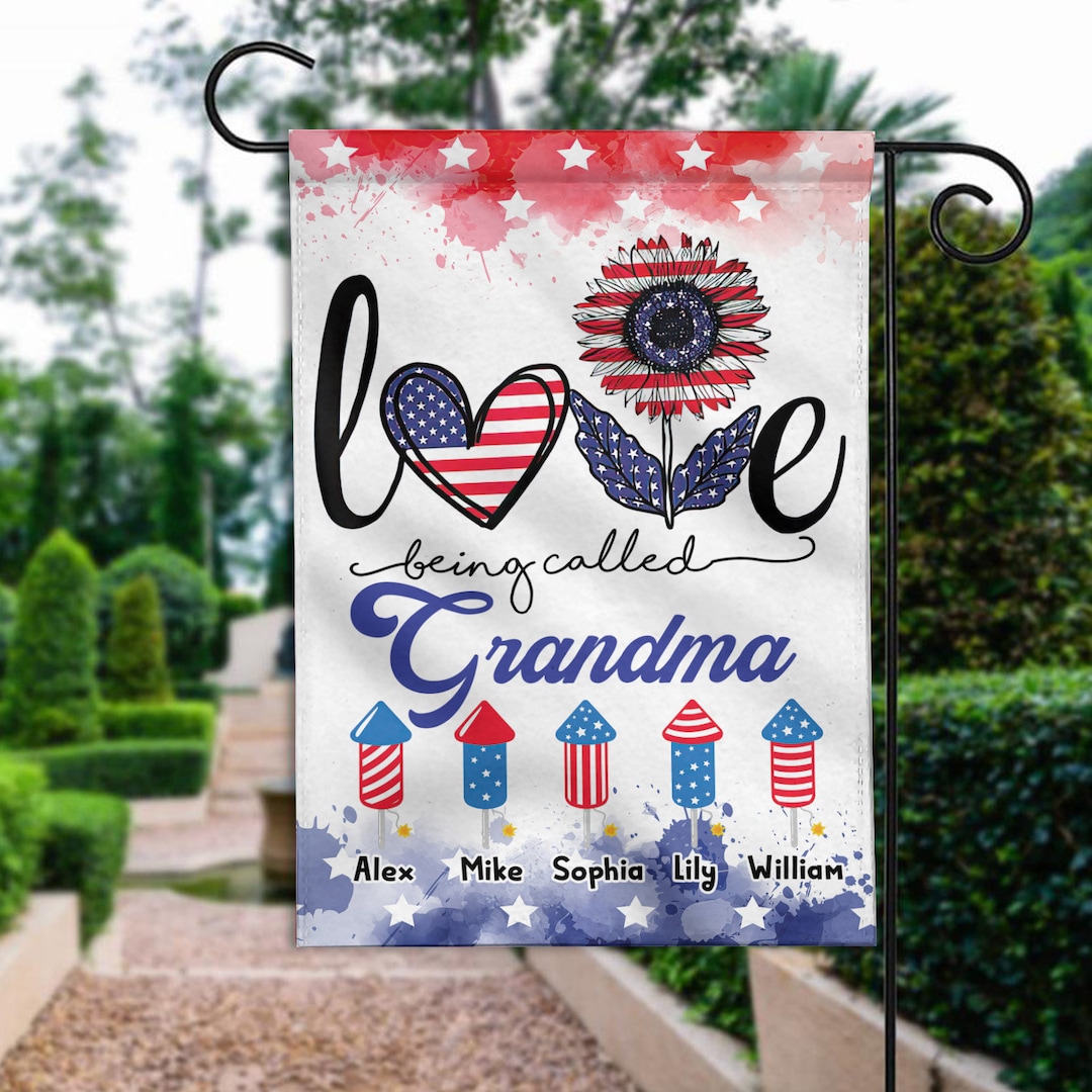 Personalized Family Flag, Custom Love Bing Called Grandma Flag, Grandma ...