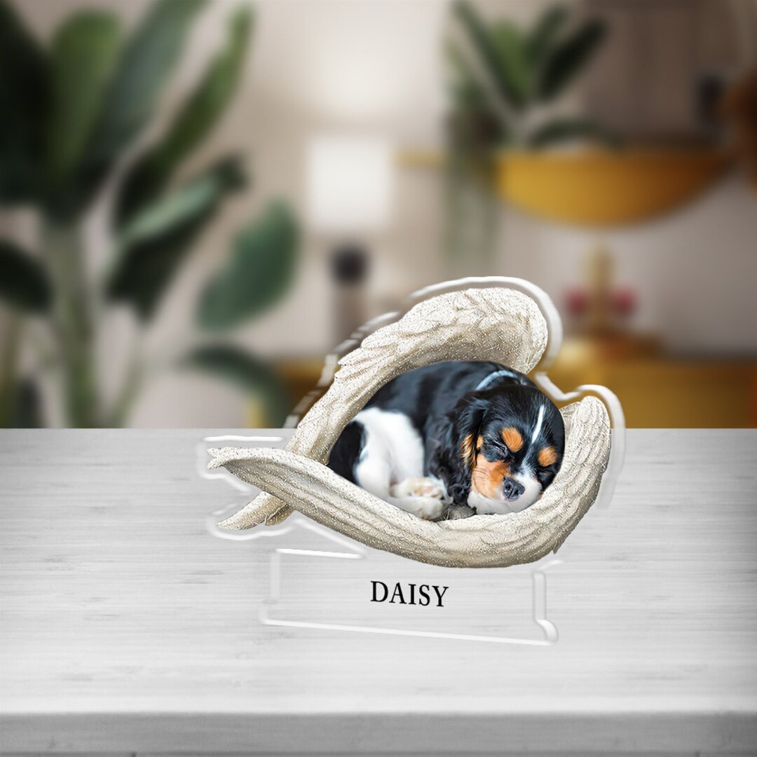Personalized Cavalier King Charles Spaniel Dog Angel Wings Acrylic ...