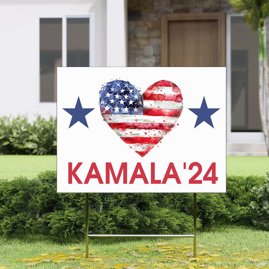Kamala Harris Presidential Yard Sign, Harris for the People 2024 Kamala ...