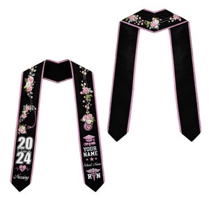 Personalized Nursing Stole, Custom Nursing Graduation Stole, RN Nursing ...