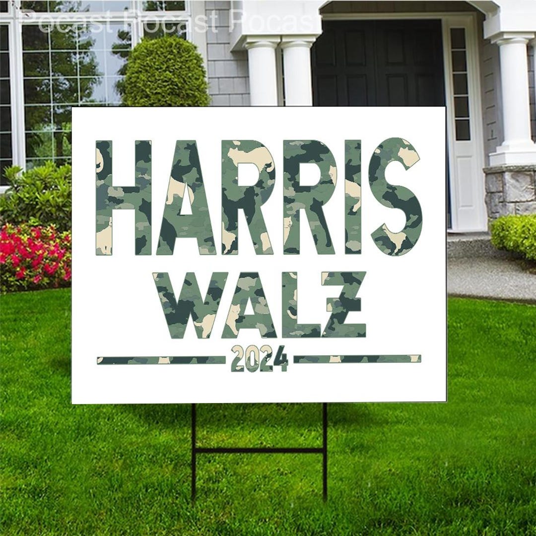 Letrero para jardín Harris Walz, letrero de Kamala Harris Tim Walz 2024 ...