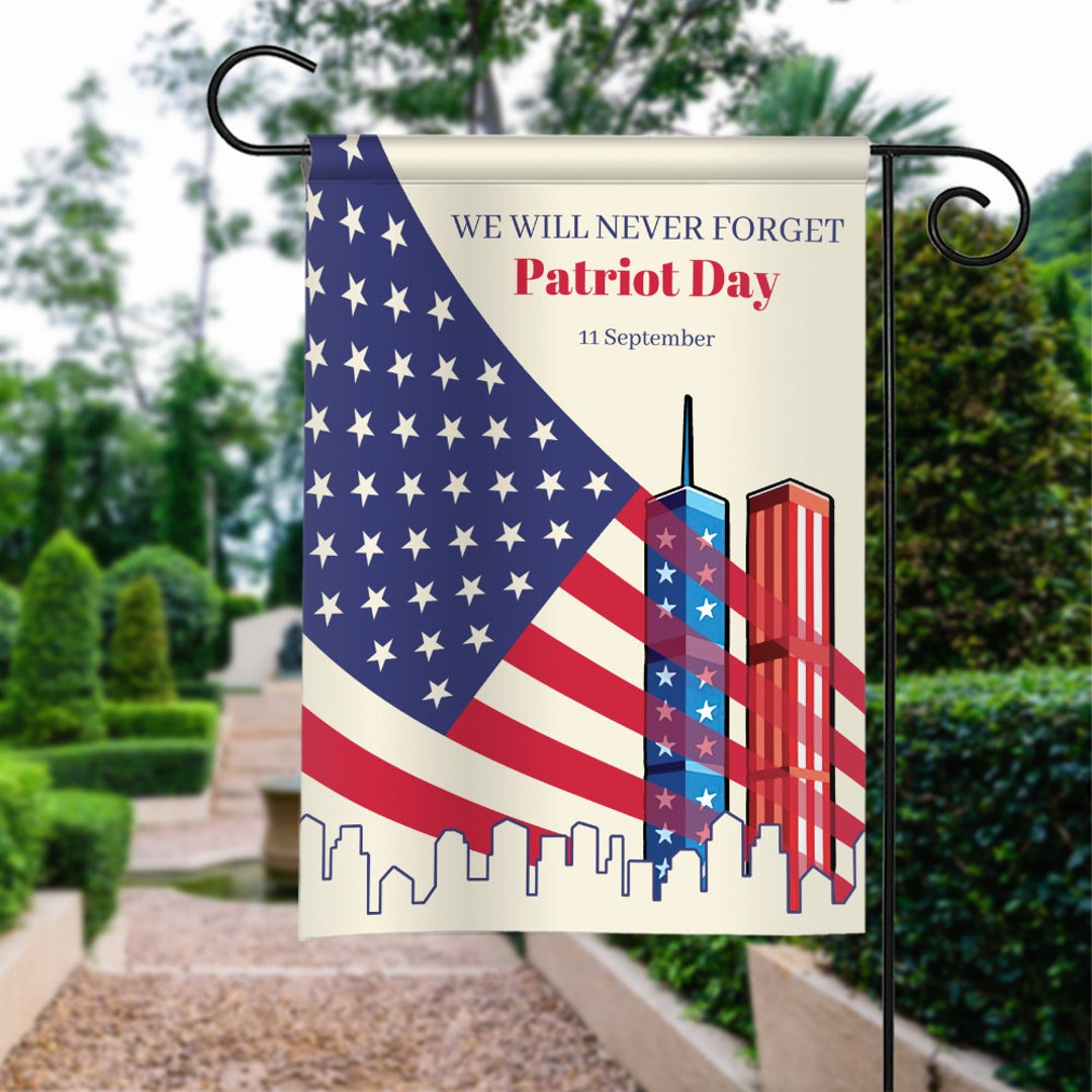 Never Forget 911 Flag, Patriot Day Flag, 911 Memorial Flag, American ...
