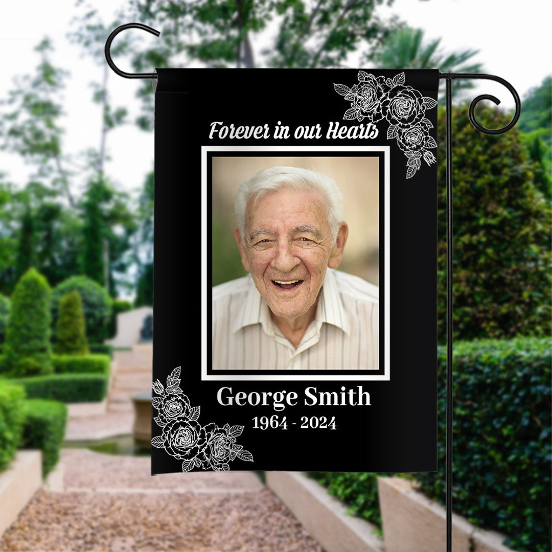 Personalized Photo Memorial Double-sided Flag, Custom Forever in Our ...