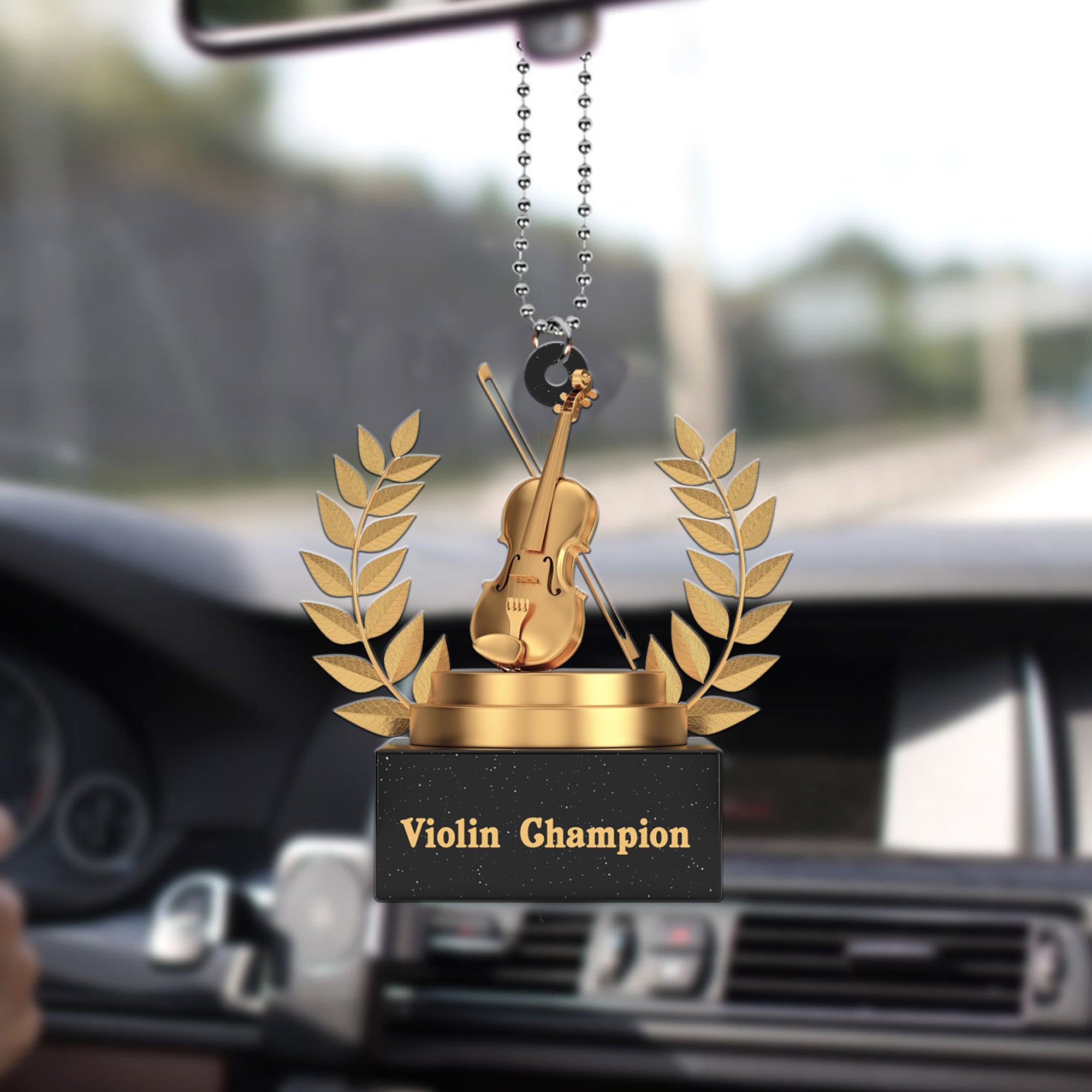 Personalized Golden Classic Violin Trophy Ornamentviolin - Etsy