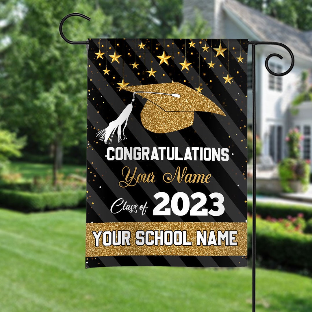 Personalized Graduation 2024 Flag, Custom College Flag, Class of 2024 ...