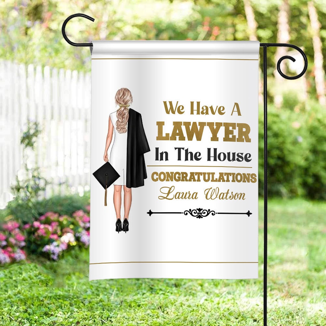 Lawyer Graduation Double-sided Flag, Congrats Lawyer Flag, College ...