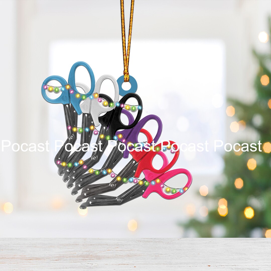 Personalized Nursing Tools Christmas Ornament, Bandage Scissors Tool ...