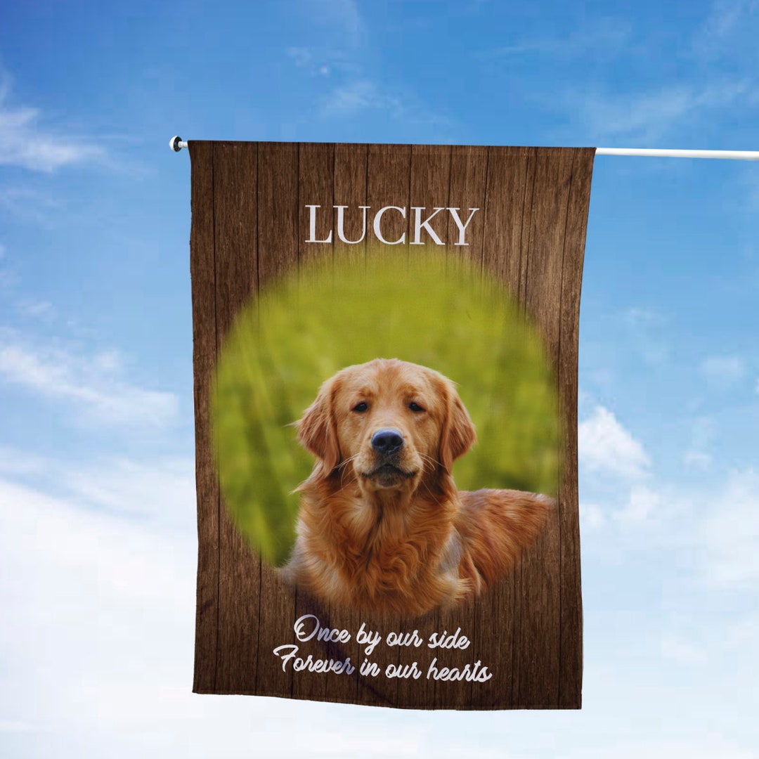 Personalized Dog Memorial Garden Flag, Pet Memorial Gifts, in Memory of ...