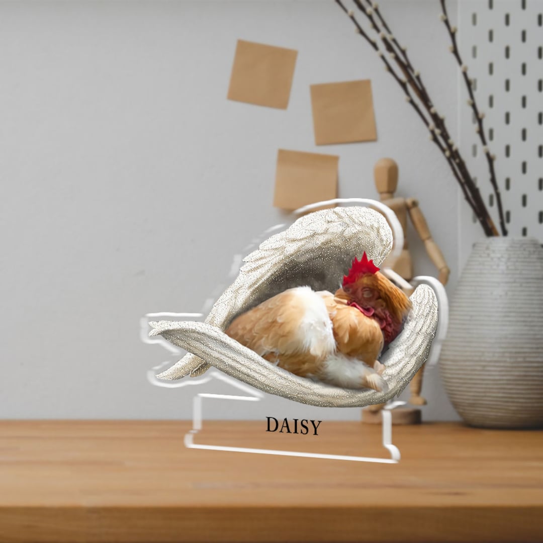 Personalized Chicken Angel Wings Acrylic Plaque, Chicken Acrylic ...