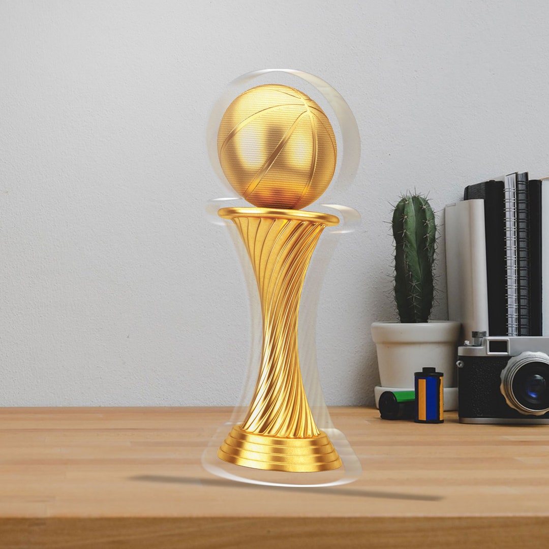 Personalized Golden Basketball Ball Trophy Acrylic Plaque - Etsy