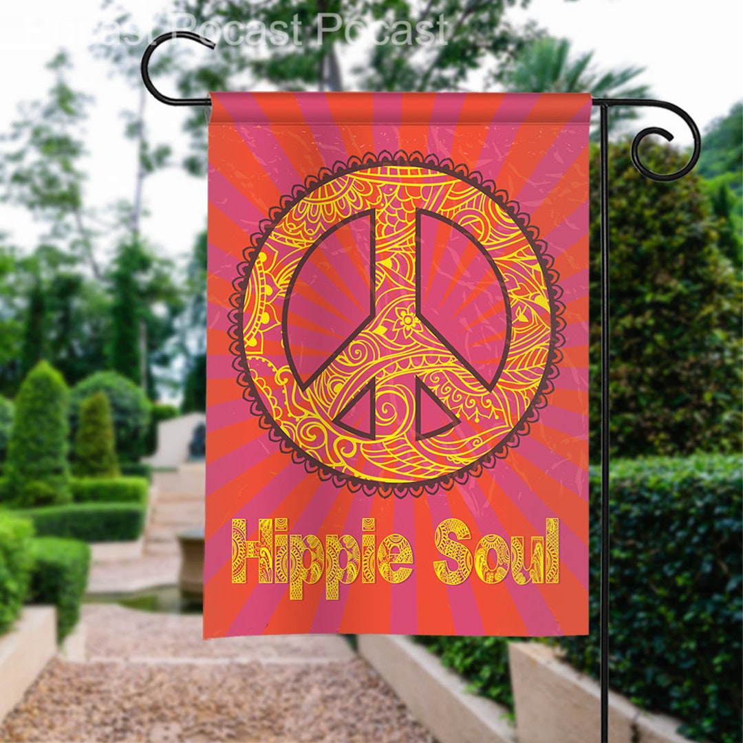 Hippie Soul Flag, Bohemian Hippie Flag, Love Hippie, Love Peace, Tie ...