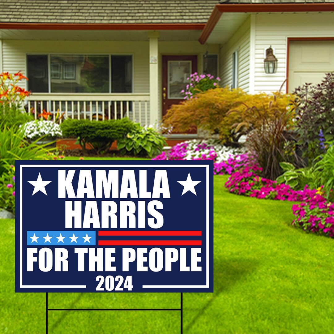 Kamala Harris 2024 Yard Sign, Kamala Harris for President Yard Sign ...