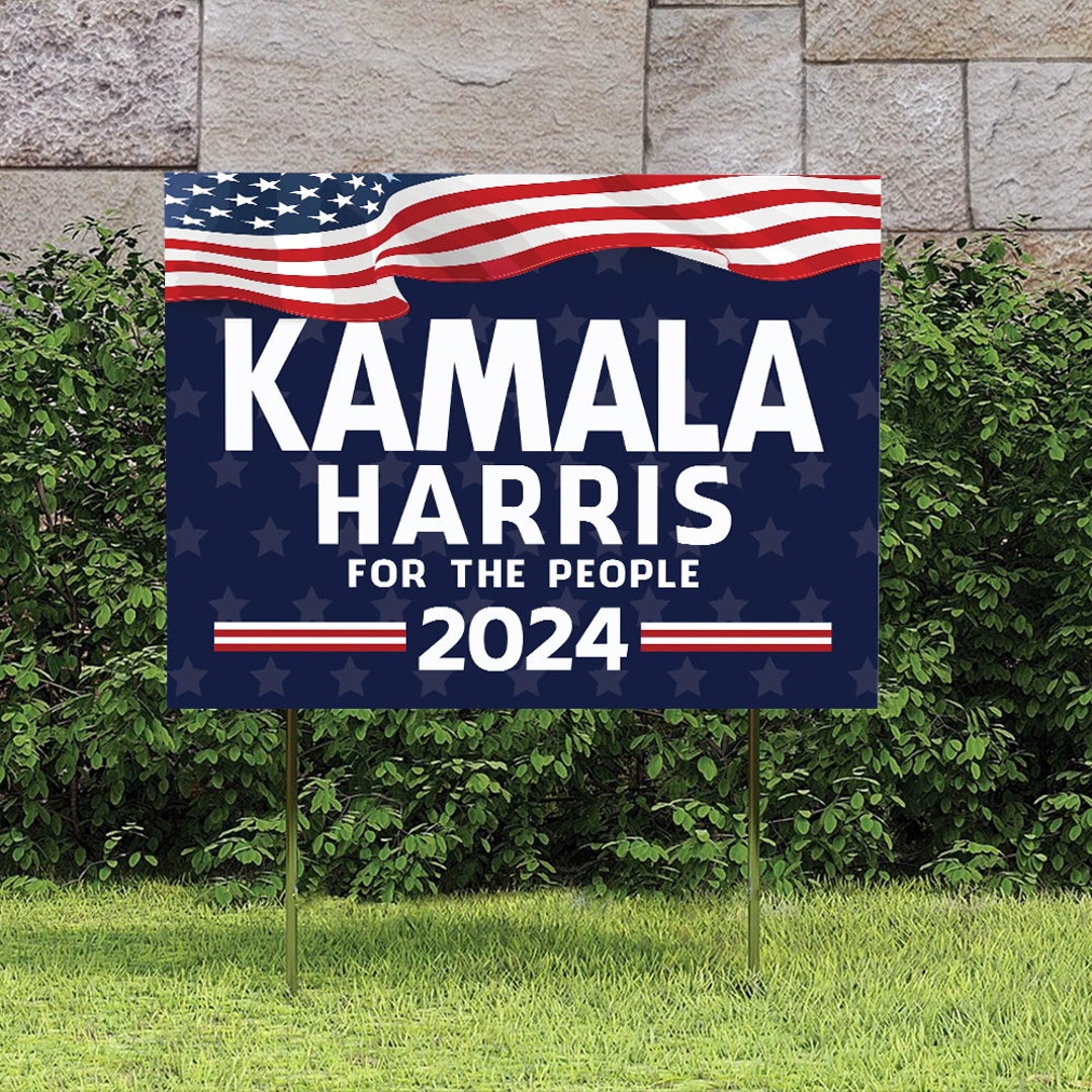 Kamala Harris 2024 Yard Sign, Kamala Harris for President Yard Sign ...