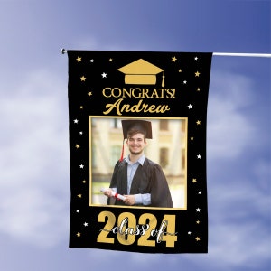 Personalized Graduation 2024 Flag, Custom College Bound Flag, Class of ...
