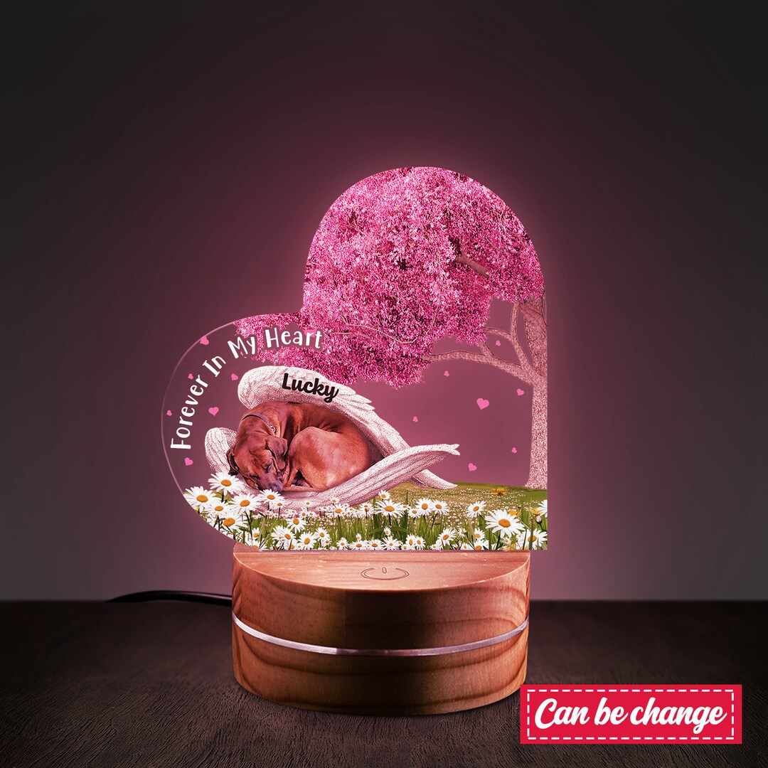 Personalized Rhodesian Ridgeback Night Light Decor, Gift for Dog Light ...