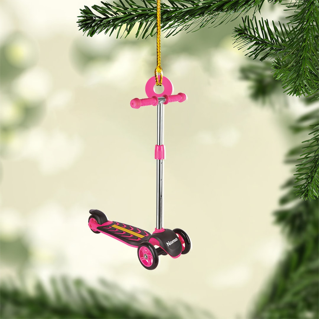 Scooter Christmas Light Ornament, Christmas Tree Decor, Loved Scooter ...