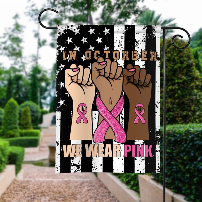 Breast Cancer Awareness Garden Flags - Etsy