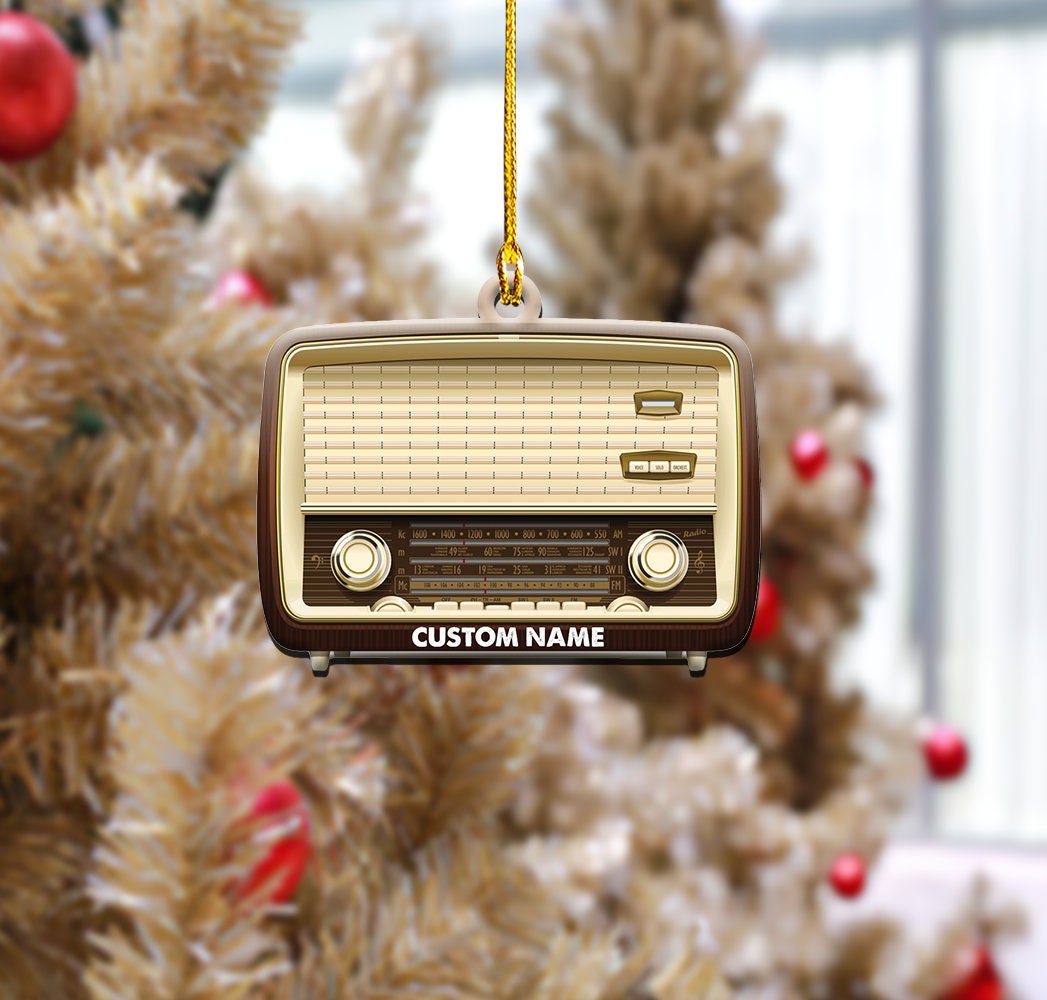 Personalized Radio Christmas Ornament Radio Ornament Gift - Etsy