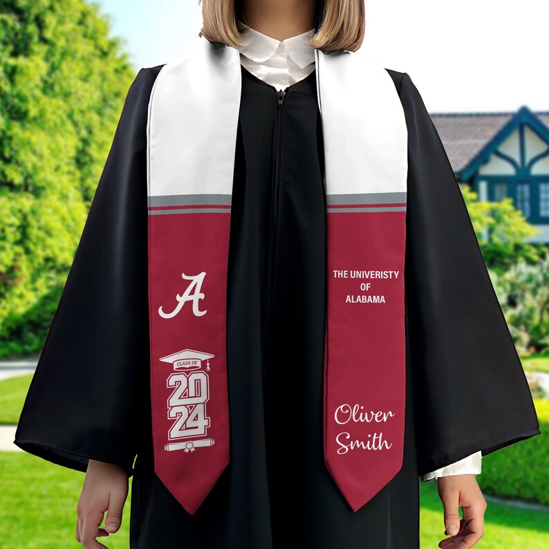 Personalized Graduation 2024 Stole, Custom Class of 2024 Stole, High ...