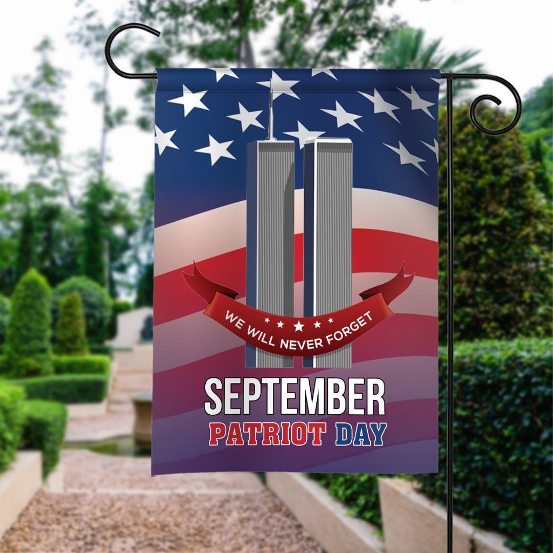Never Forget 911 Flag, Patriot Day Flag, 911 Memorial Flag, American ...